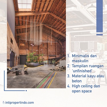 Desain Interior Kantor Konsep Industrial - Berita : Inti Propertindo